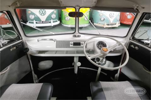 ‘64 RHD Split Screen Camper Van with Restored Harris Single-Wheel Trailer