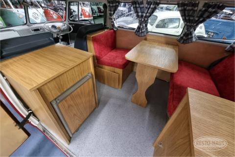 ‘64 RHD Split Screen Camper Van with Restored Harris Single-Wheel Trailer