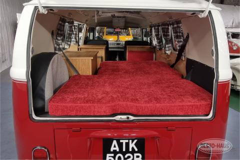 ‘64 RHD Split Screen Camper Van with Restored Harris Single-Wheel Trailer